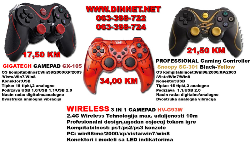 DZOJSTIK ZA RACUNAR DUAL SHOCK,PS2/PS3 - Džojstik/Gamepad kontroleri ...