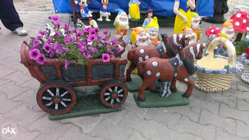 Betonski vo , volovi sa kocijama - konj, konji - Betonska galanterija ...