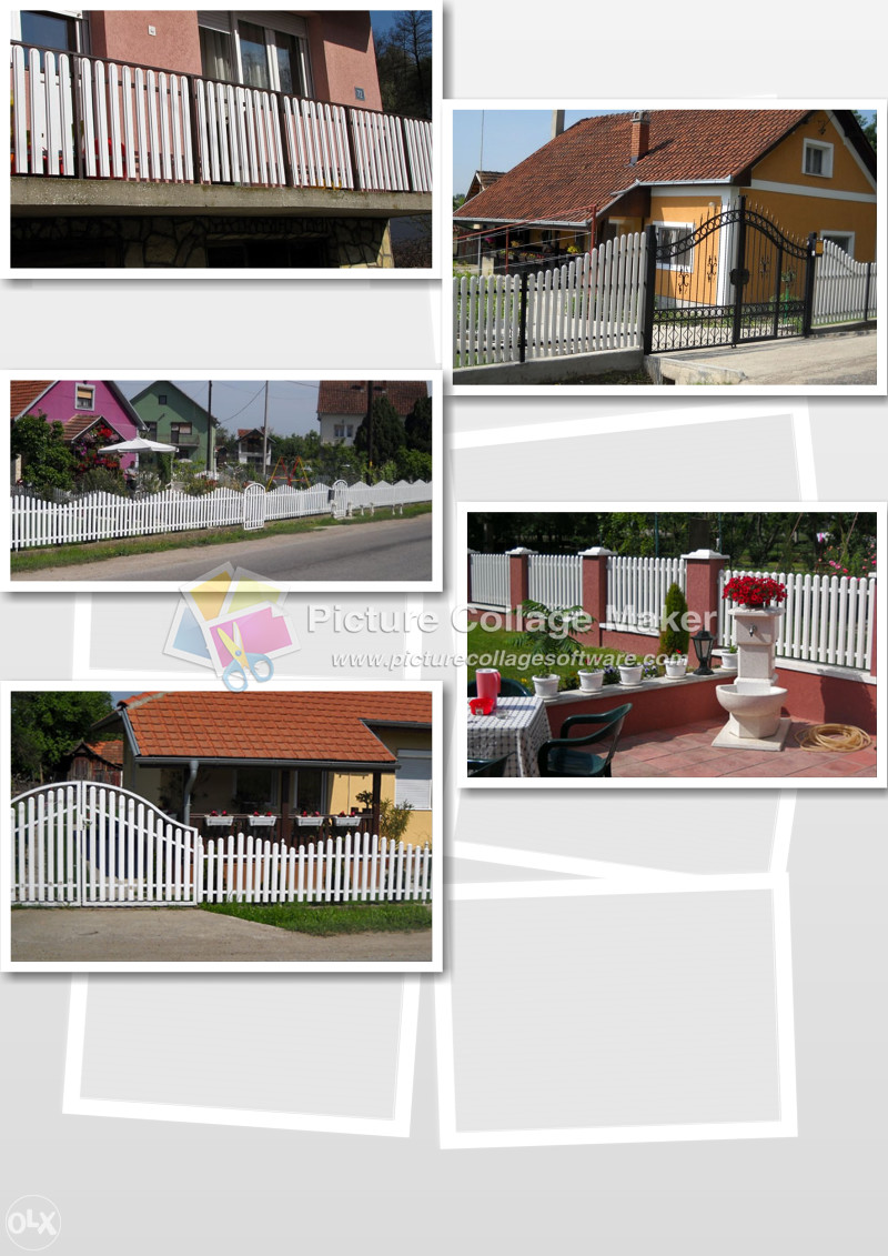 PVC(plasticna)OGRADA za dvorišta,balkone,terase,kapije - Ograde - OLX.ba