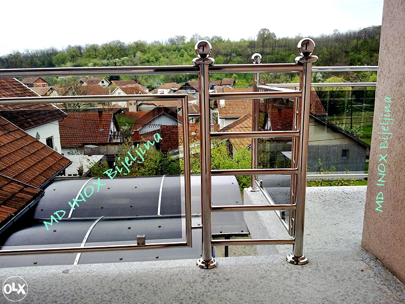 Prohrom inox inoks ograda staklo staklene ograde - Ograde - OLX.ba