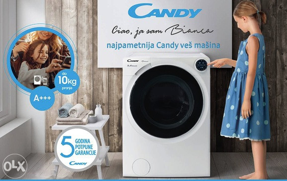 Candy BIANCA 9kg 1400 obr MASINA ZA VES BWM 149PH7/1-S - Veš mašine i ...