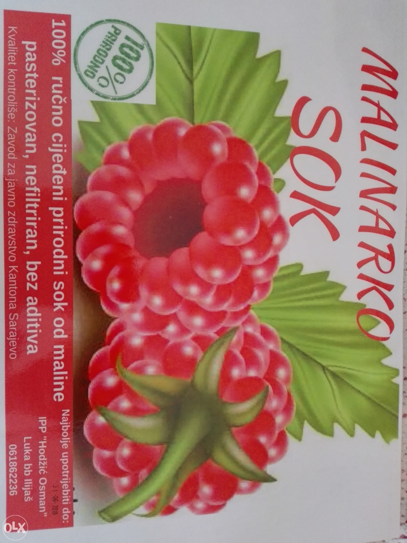 malina maline sok od malina sokovi sok vrhunski top - Sokovi - OLX.ba