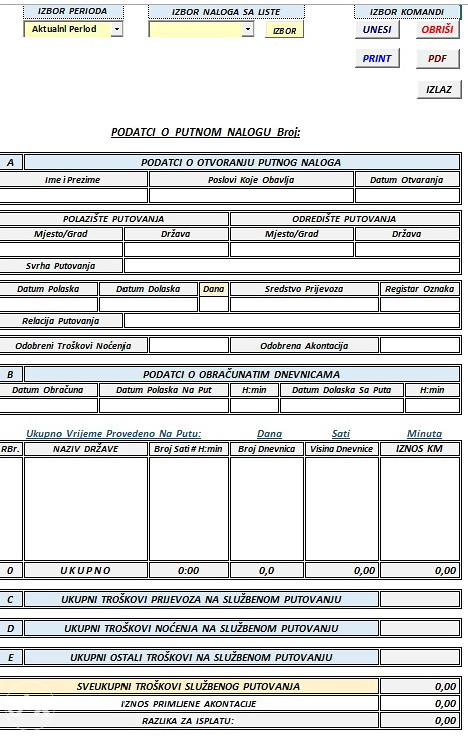 Aplikacija PUTNI NALOG - Aplikativni softver - OLX.ba