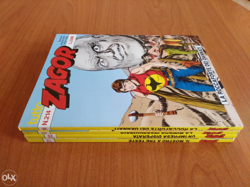ZAGOR 4 kom. - ORIGINAL TALIJANSKI - Stripovi - OLX.ba