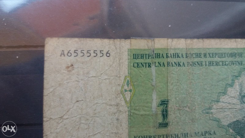 BiH 1 marka 1998 "super raDar" EKSTREMNO RIJETKA - Novčanice - OLX.ba