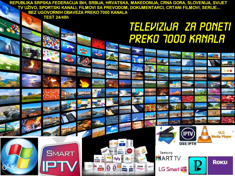IPTV TV ZA PONIJETI 7000 Programa i Videoteka - Ostalo - OLX.ba