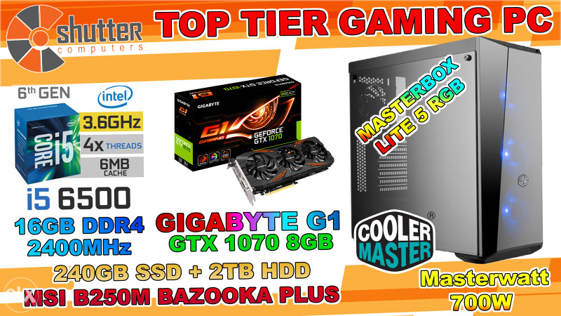 TOP TIER GAMING PC GIGABYTE G1 8GB i5 6th Gen - Desktop Računari - OLX.ba